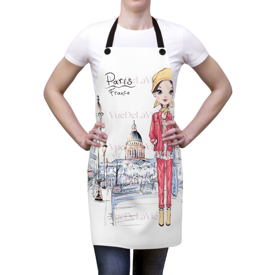 Chic Girl in Paris Apron French Aprons Vuedelavie Women Tres Chic ...