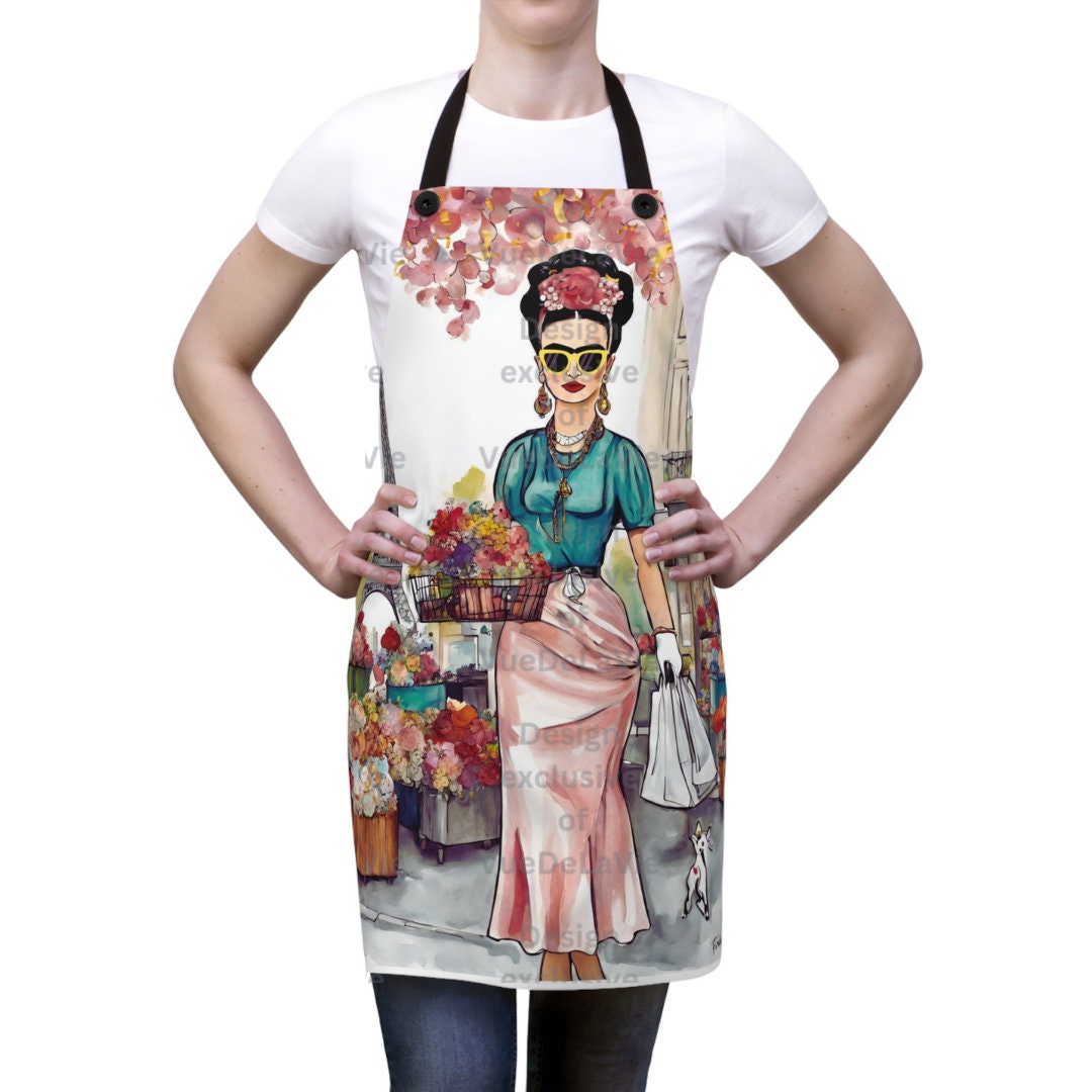 Frida in Paris Apron: Unique Artist Cooking Apron - Etsy