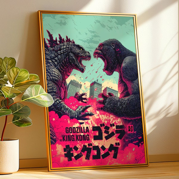 Godzilla Wall Art - Etsy
