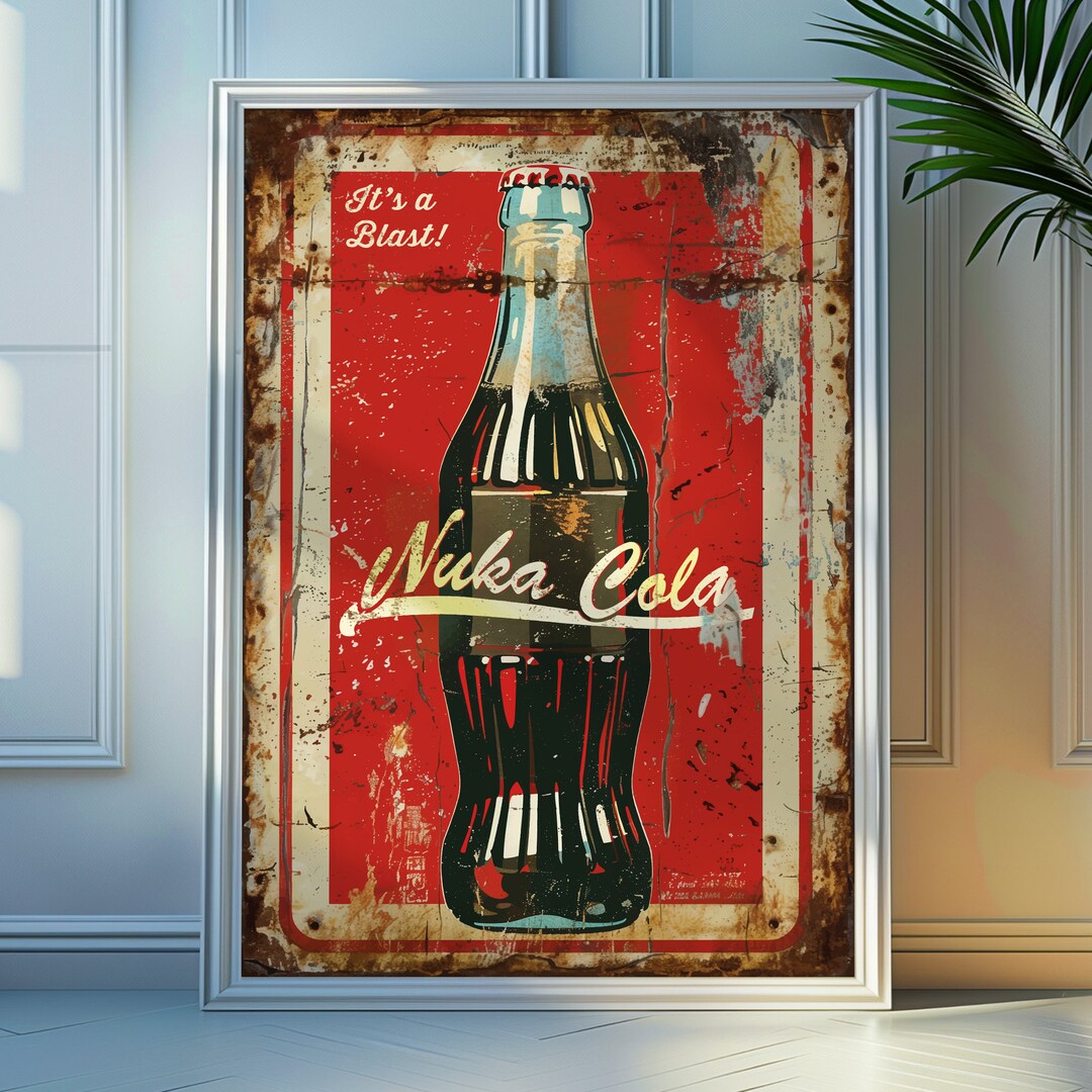 Nuka Cola Bottle Fallout Poster Unframed Print A4 A3 A2 A1 A0 - Etsy