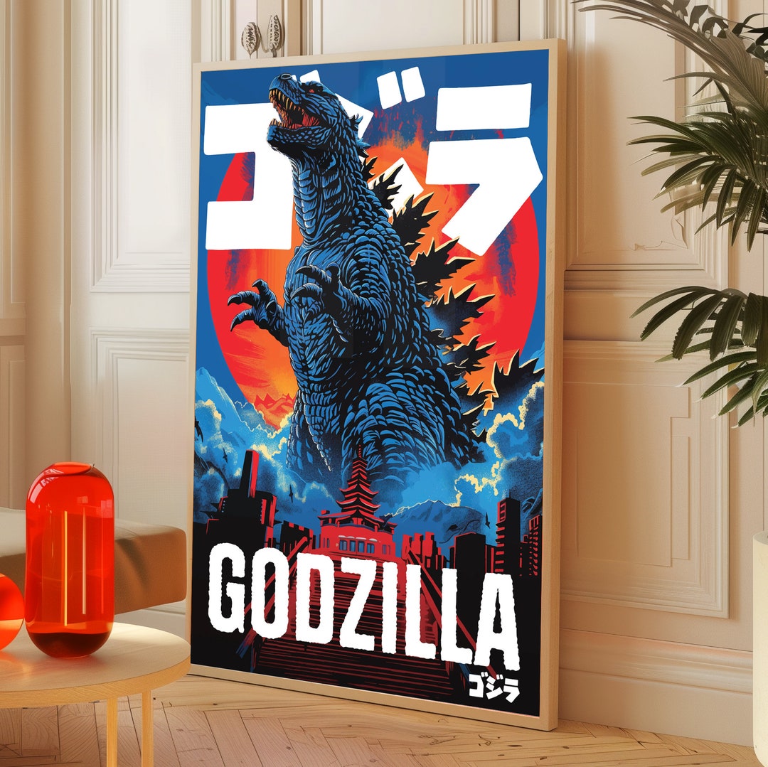 Godzilla Poster Japanese Unframed Print A4 A3 A2 A1 A0 - Etsy UK