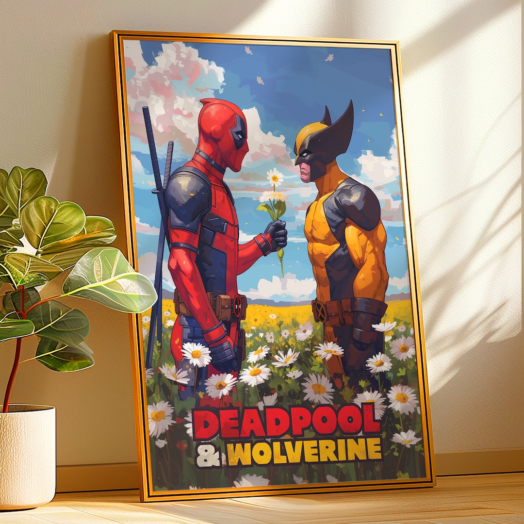 Deadpool & Wolverine Poster Deadpool 3 Unframed Print A4 A3 A2 A1 A0 ...