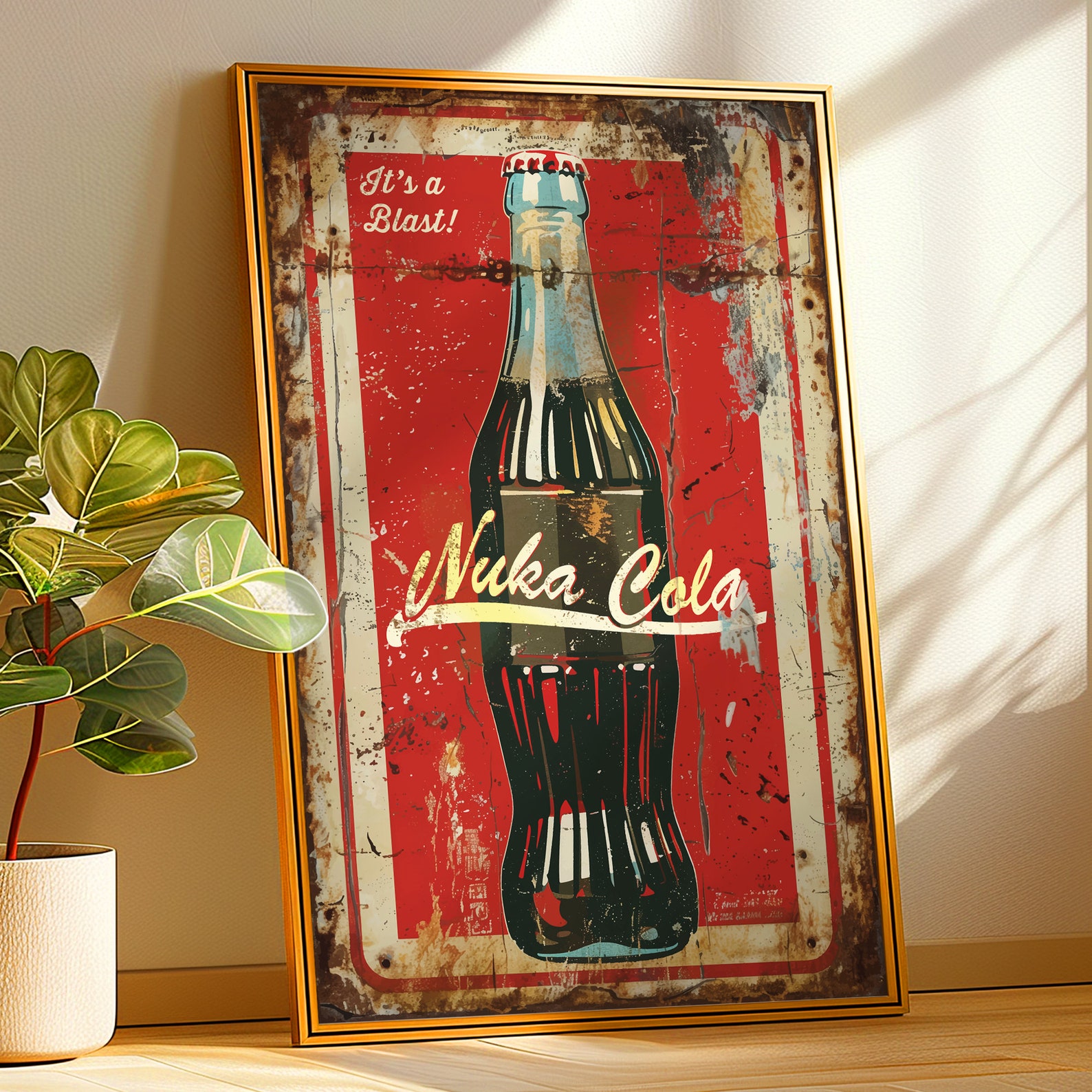 Nuka Cola Bottle Fallout Poster Unframed Print A4 A3 A2 A1 A0 - Etsy