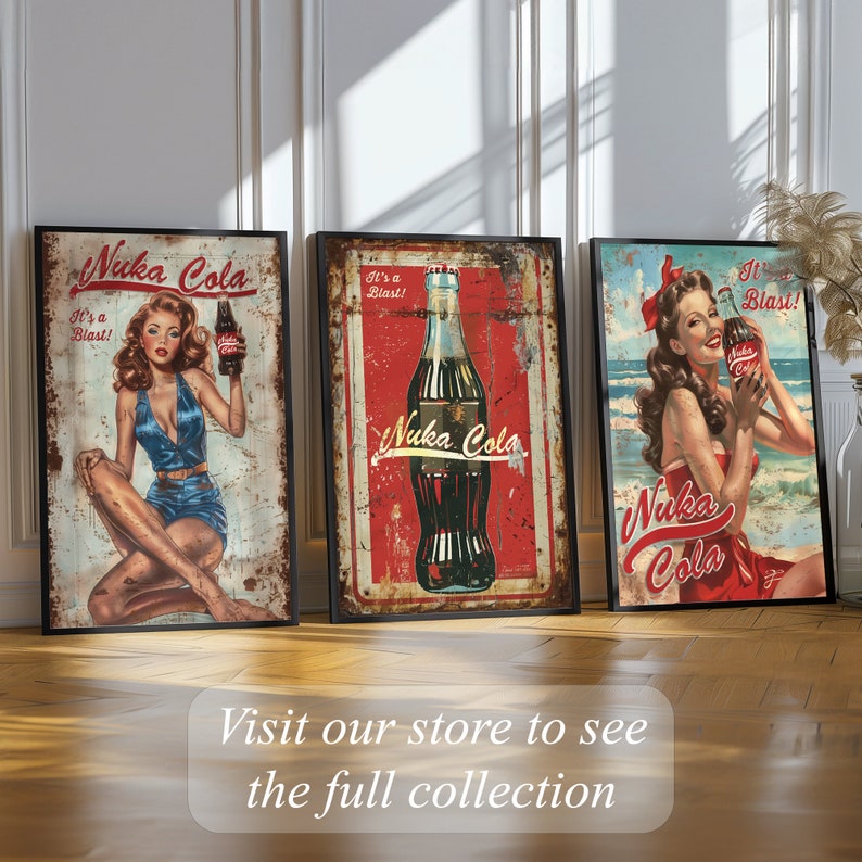 Nuka Cola Girl V2 Fallout Poster Fallout Poster Explosion Home Decor ...