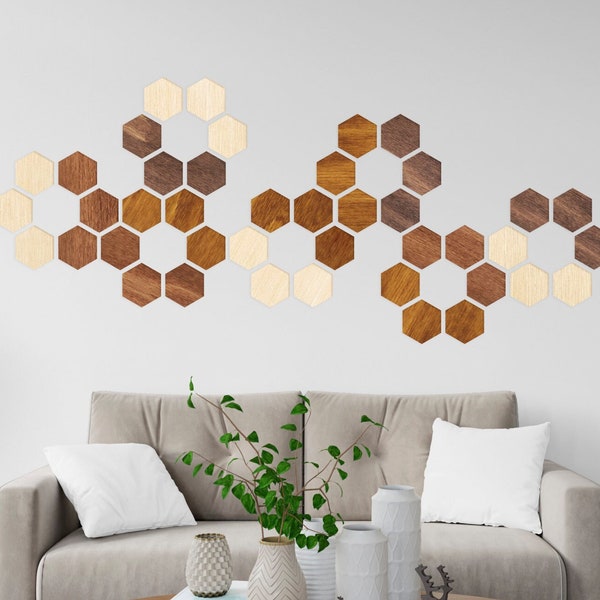 Hexagon Wall Decal - Etsy
