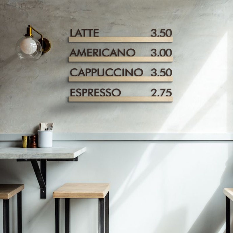 Cafe Menu Board - Etsy