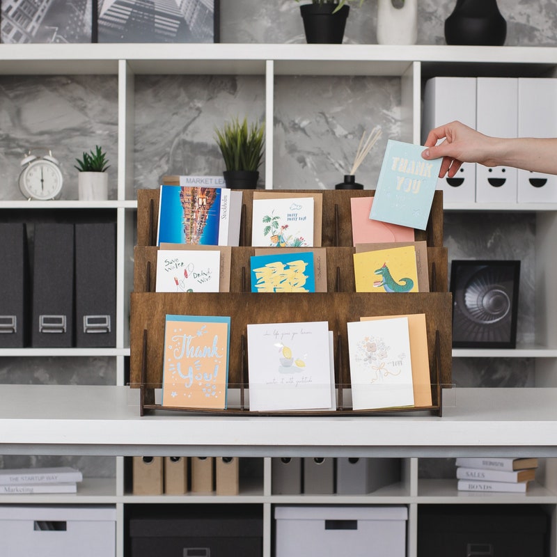 Greeting Card Display Rack - Etsy