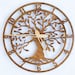 Wooden Wall Clock, Tree of Life Clock, Abstract Tree of Life Art ...