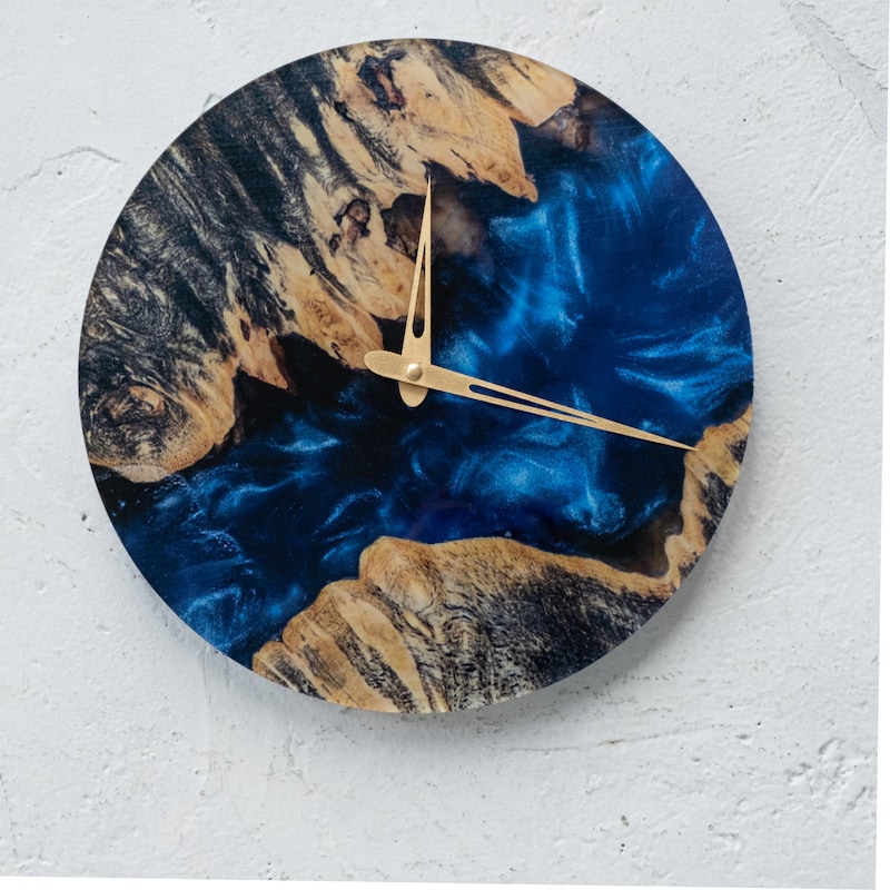 Blue Wall Clock - Etsy Australia