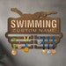 Personalized Medal Holder Swim, Swimming Medal Display, Medal Holder ...
