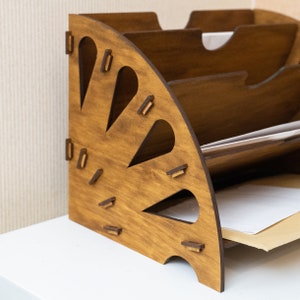 Office File Organizer Wood,office File Holder,file Holder Desk,document ...