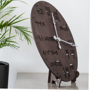 Math Wall Clock, Teacher Wall Clock, Mathematics Clock, School Wall ...
