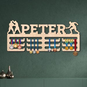 Personalized Wrestling Medal Holder, Custom Wrestling Medal Display ...