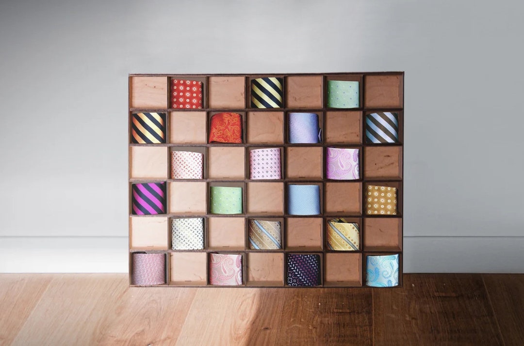 Tie Display Wall, Wood Wall Tie Display, Wall Tie Display, Wall Shelf ...