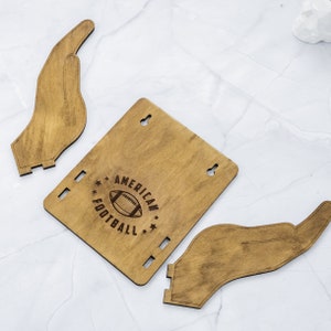 Football Wall Holder, Wall Mount Display Bracket for Footballs ...