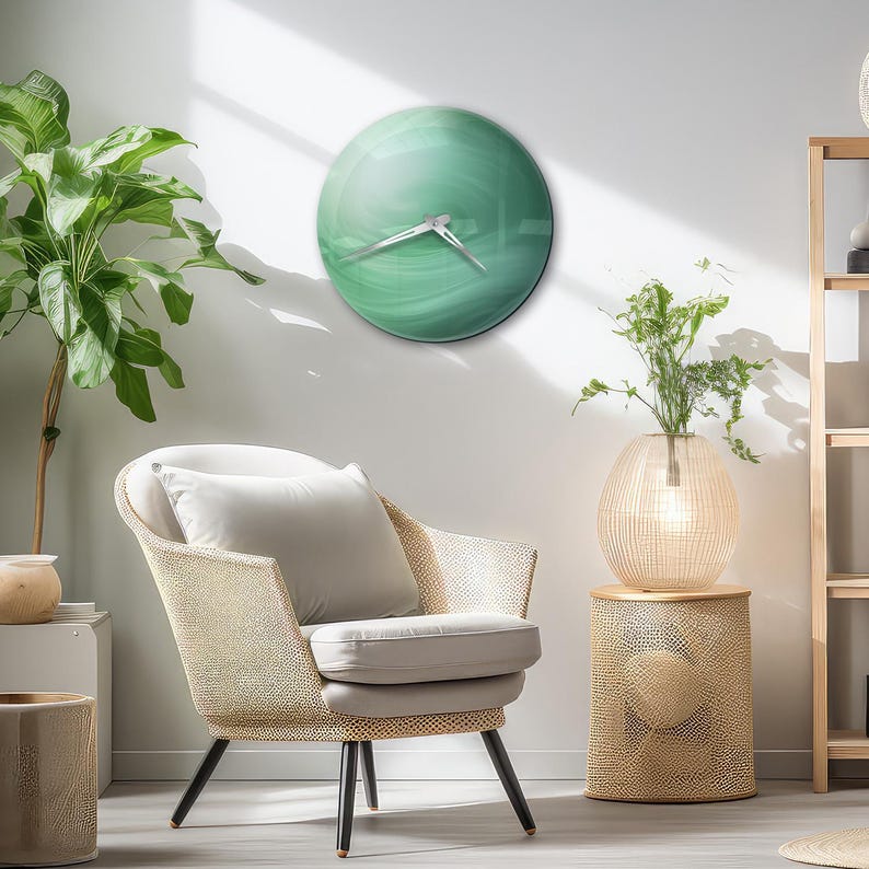 Uranus Wall Clock, Planet Wall Clock, Space Wall Clock, Cosmic Wall ...