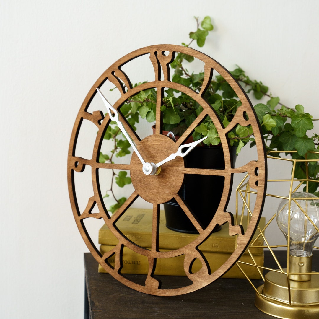 Arabic Wall Clock, Shahada Wood Clock, Arabic Numerals, Arabic Wall ...