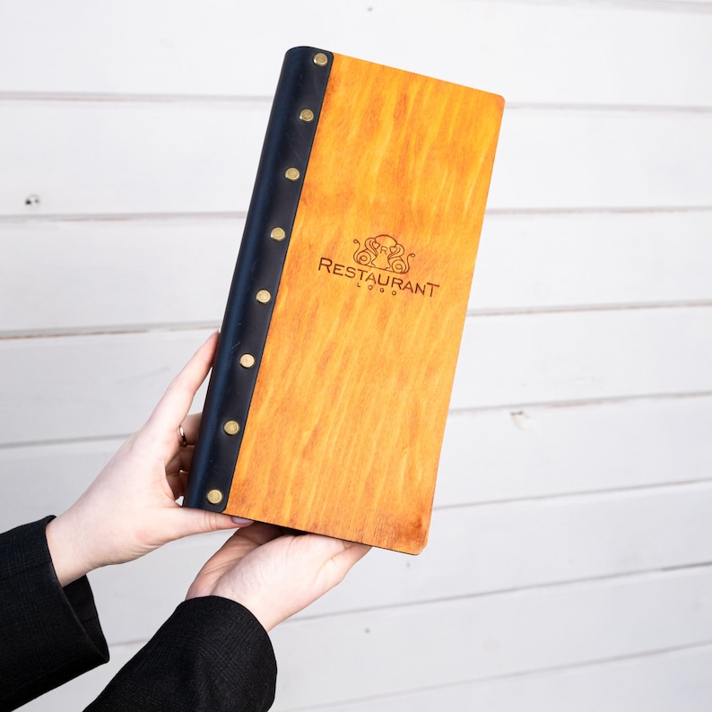 Restaurant Menu Holder Custom Menu Holder Menu Folder - Etsy