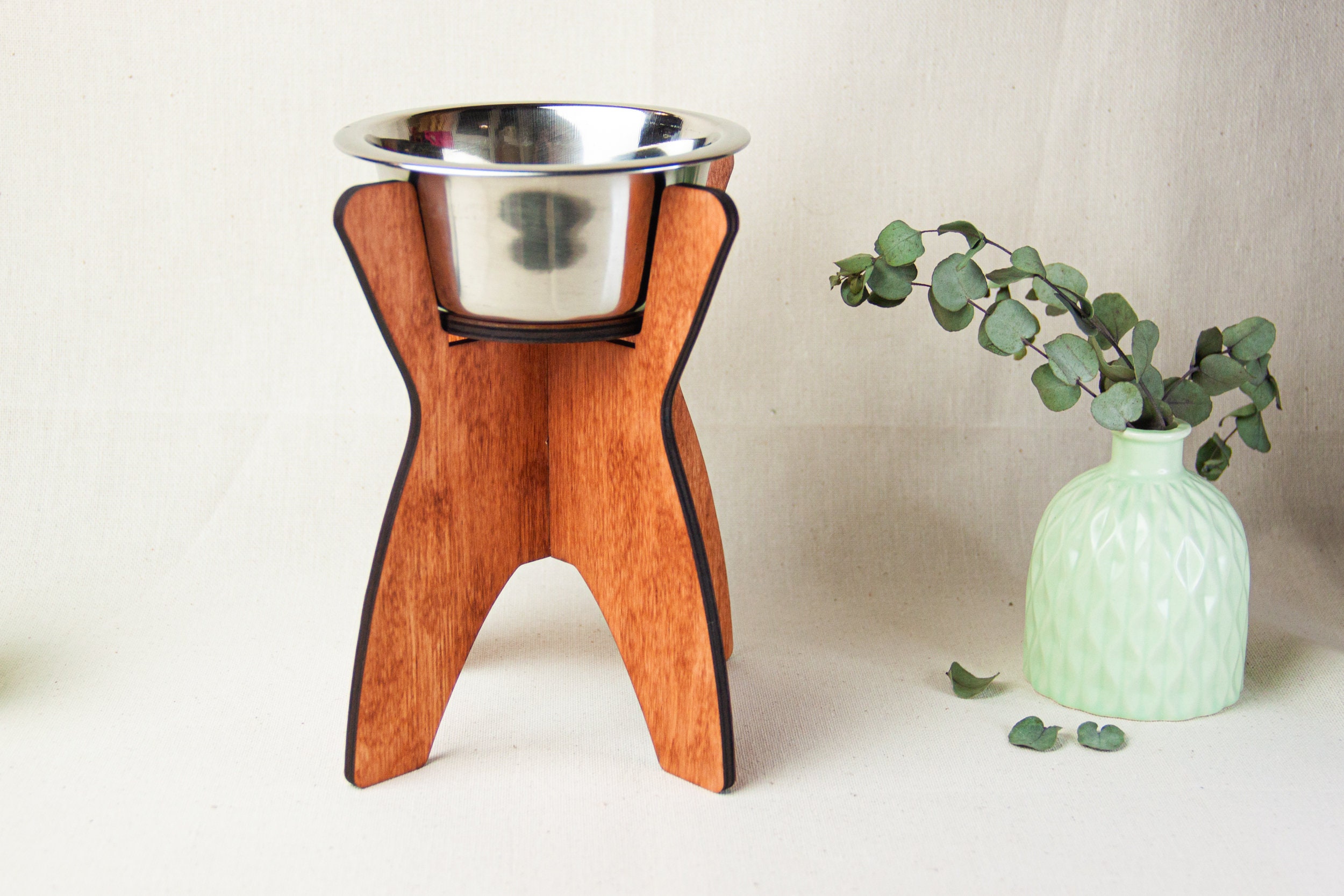 Elevated dog bowl stand feeding Large Dog Feeder Raised dog | Etsy