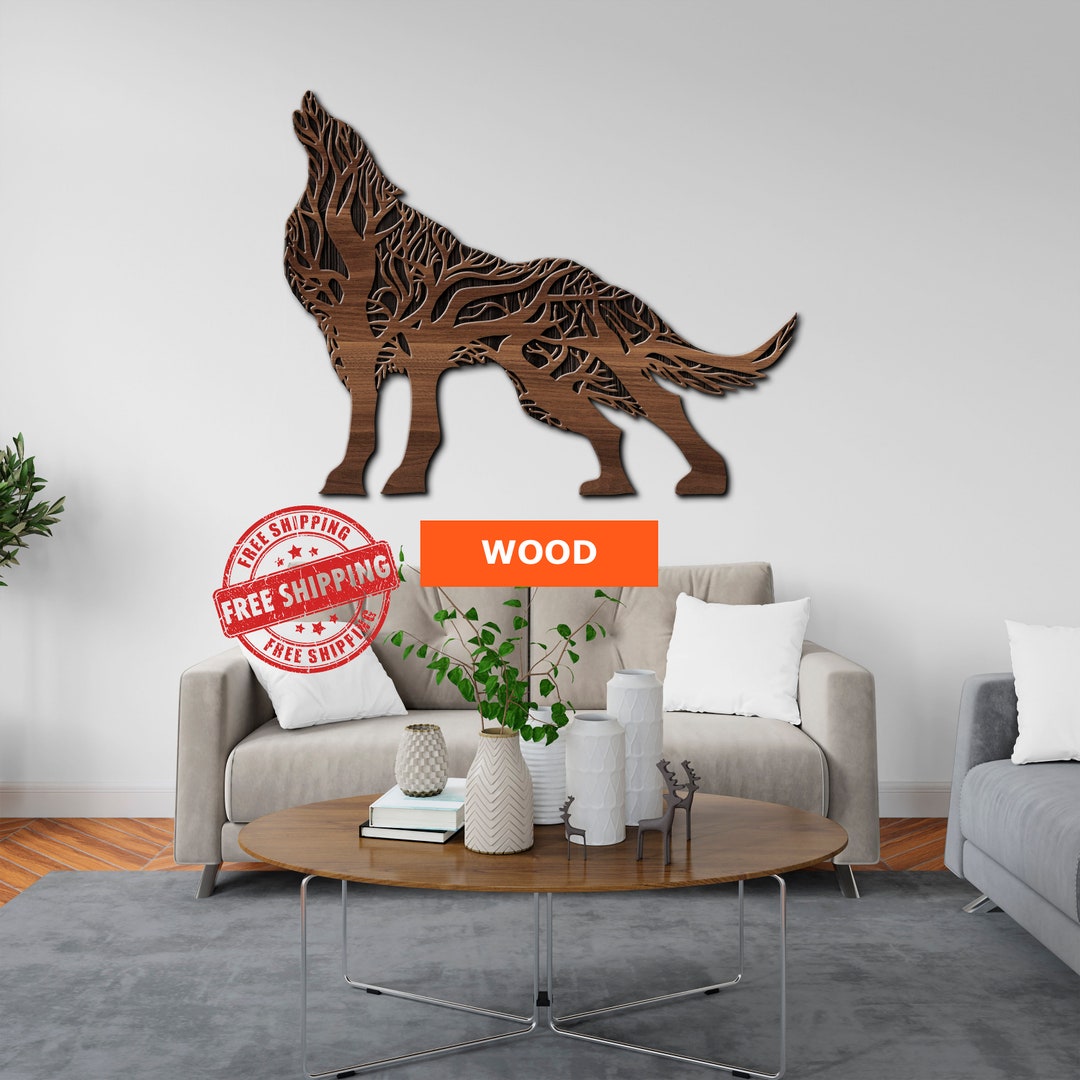 Wolf Wood Art Wolf Wall Decor Wolf Wooden Wall Decor Wolf - Etsy UK