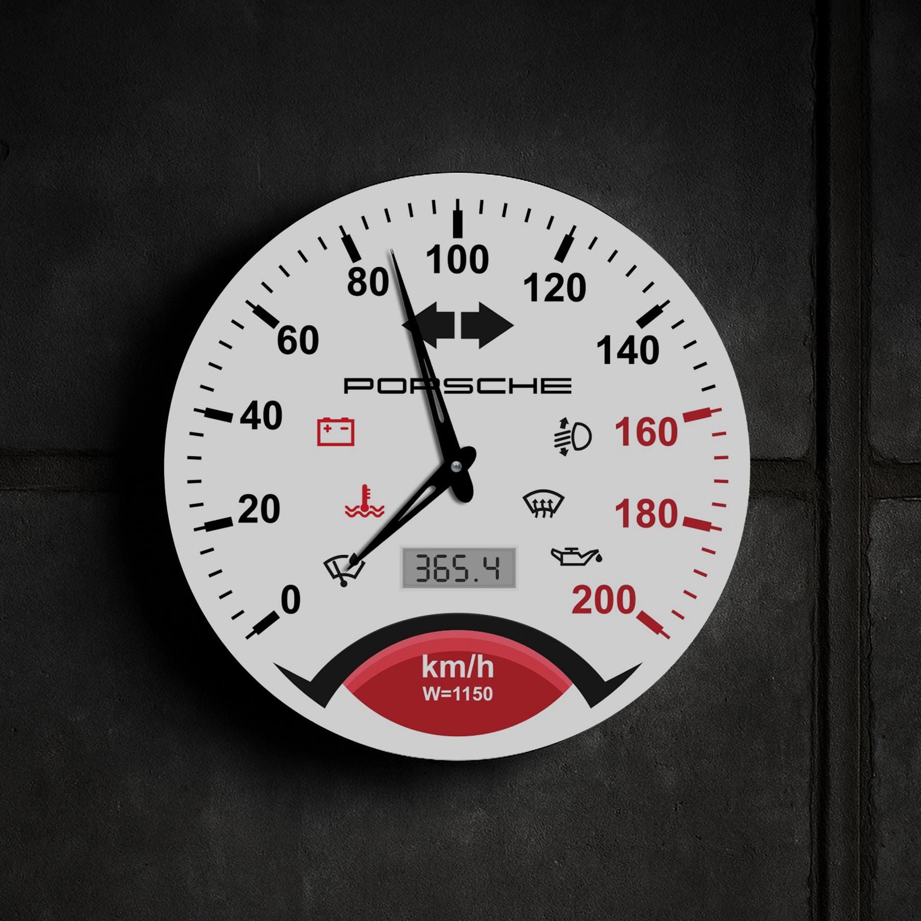 Car Dashboard Wall Clock, Speedometer Wall Clock, Garage Wall Clock ...