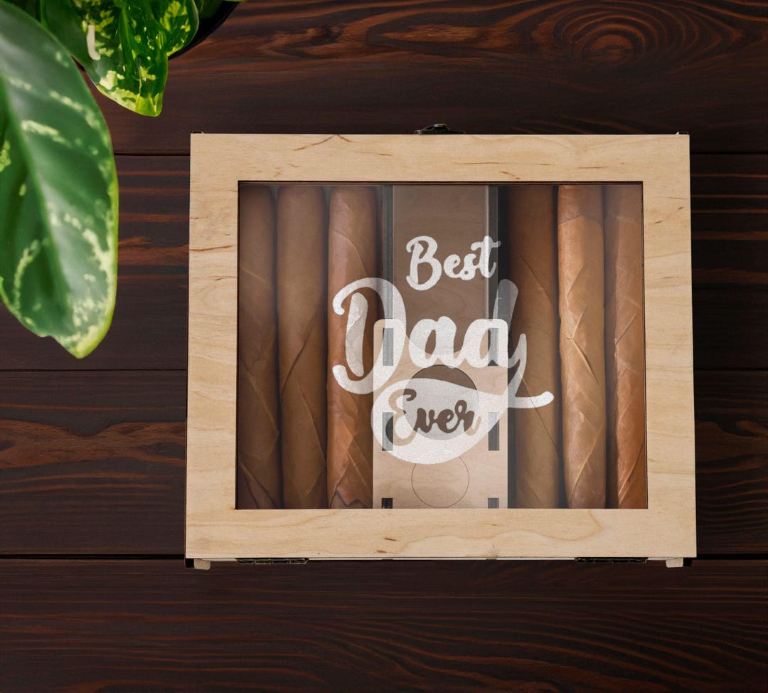 Cigar Case, Rustic Cigar Box, Engraved Wood Box, Gifts for Men ...