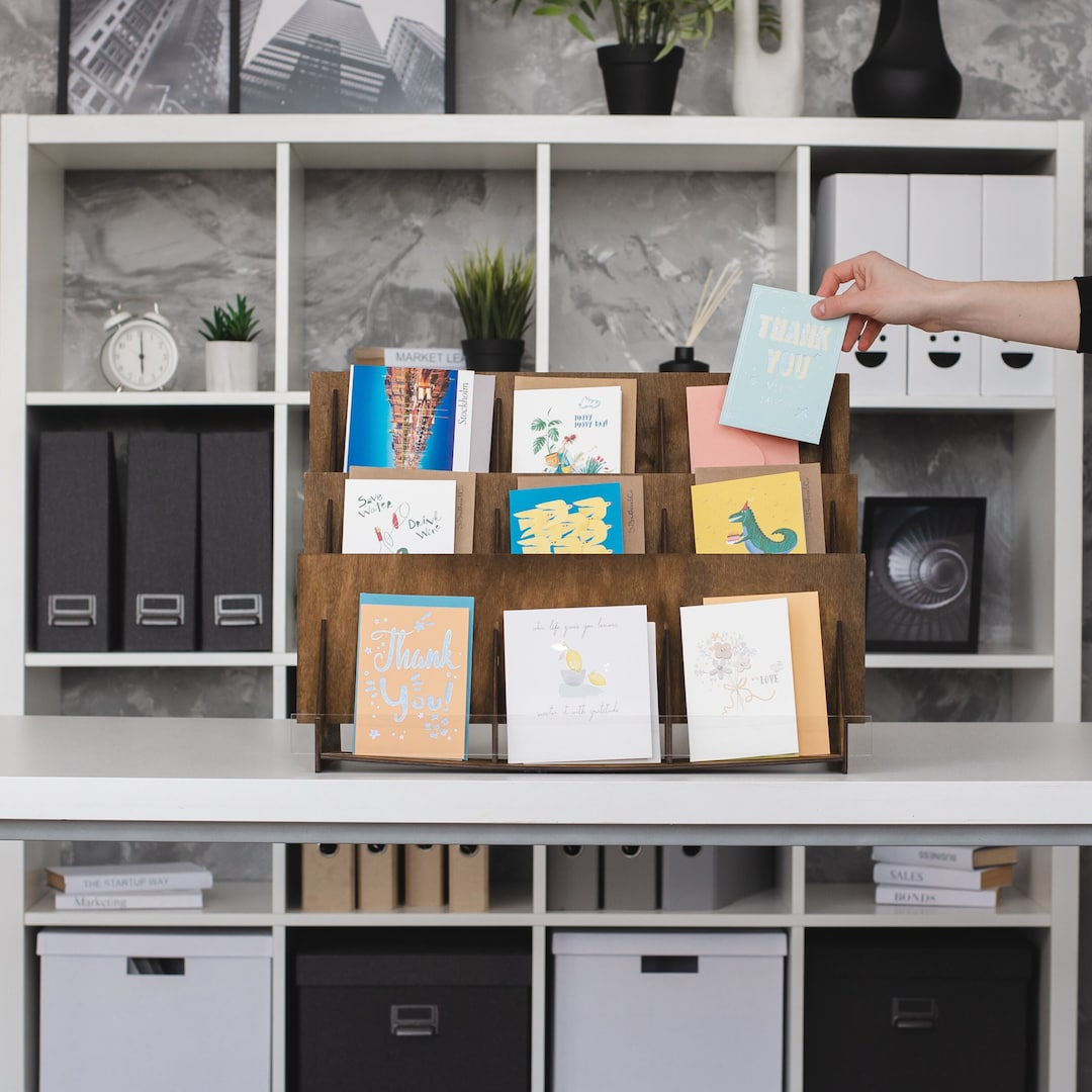 Wooden Greeting Card Display, Greeting Card Display for Retail ...