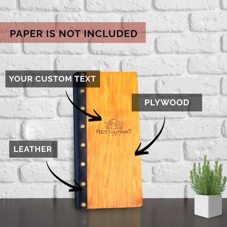 Restaurant Menu Holder Custom Menu Holder Menu Folder - Etsy