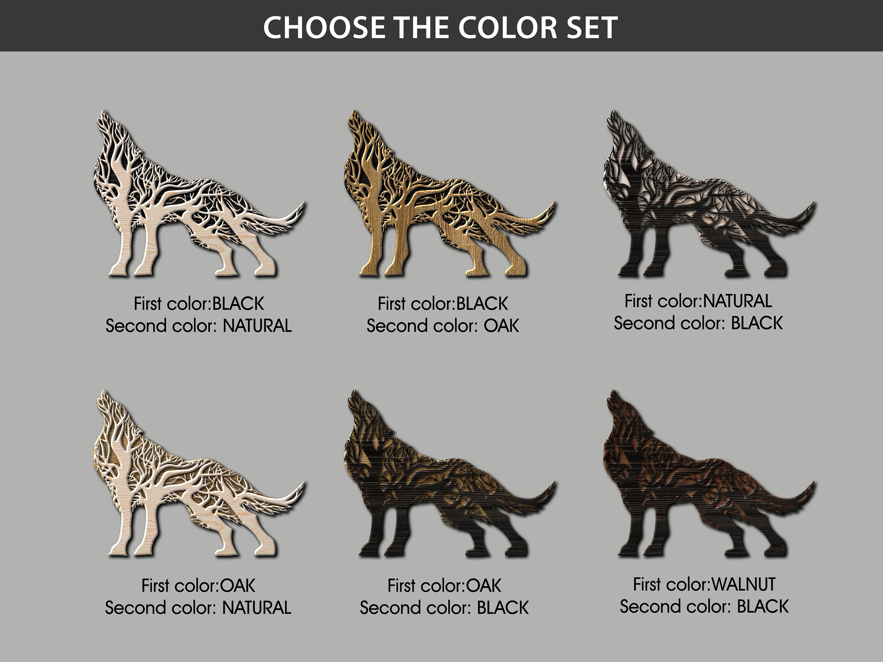 Wolf wood art Wolf wall decor Wolf wooden wall decor Wolf | Etsy