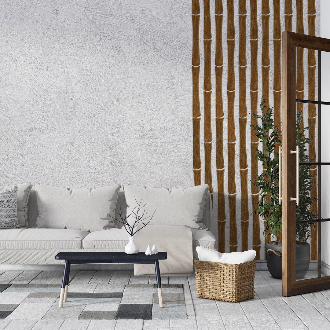 Bamboo Wall Slats, Bamboo Panels, Wood Slats Wall Panel, Wall Slats ...