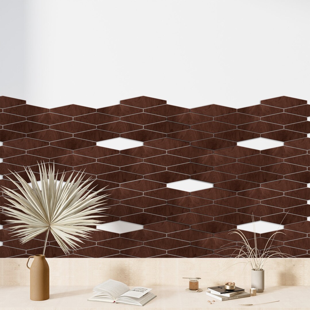 Wooden Wall Tile, Handmade Wall Tile, Handmade Tile Kitchen, 3d Wall ...