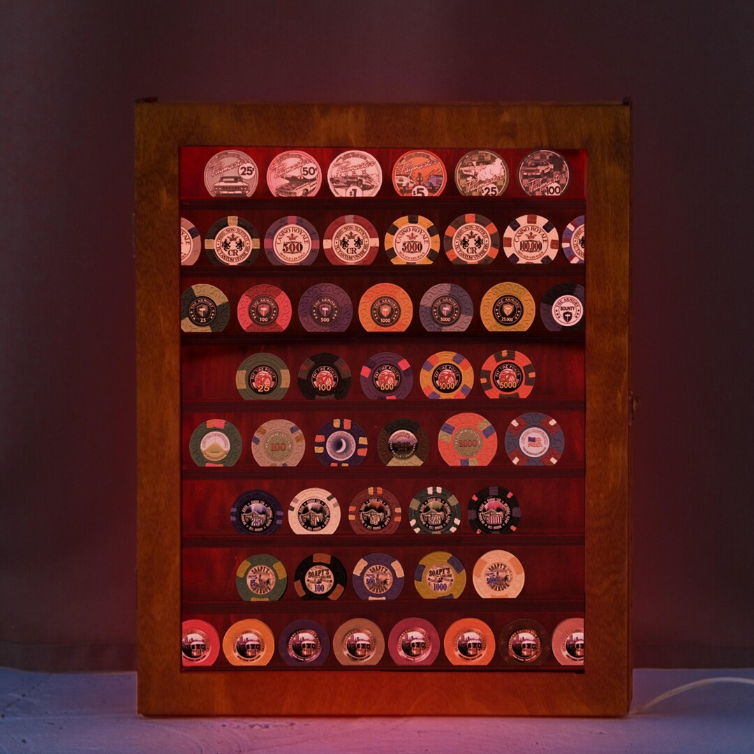 Poker Chip Display Frame, Vegas Poker Chip, Poker Chip Display Case ...
