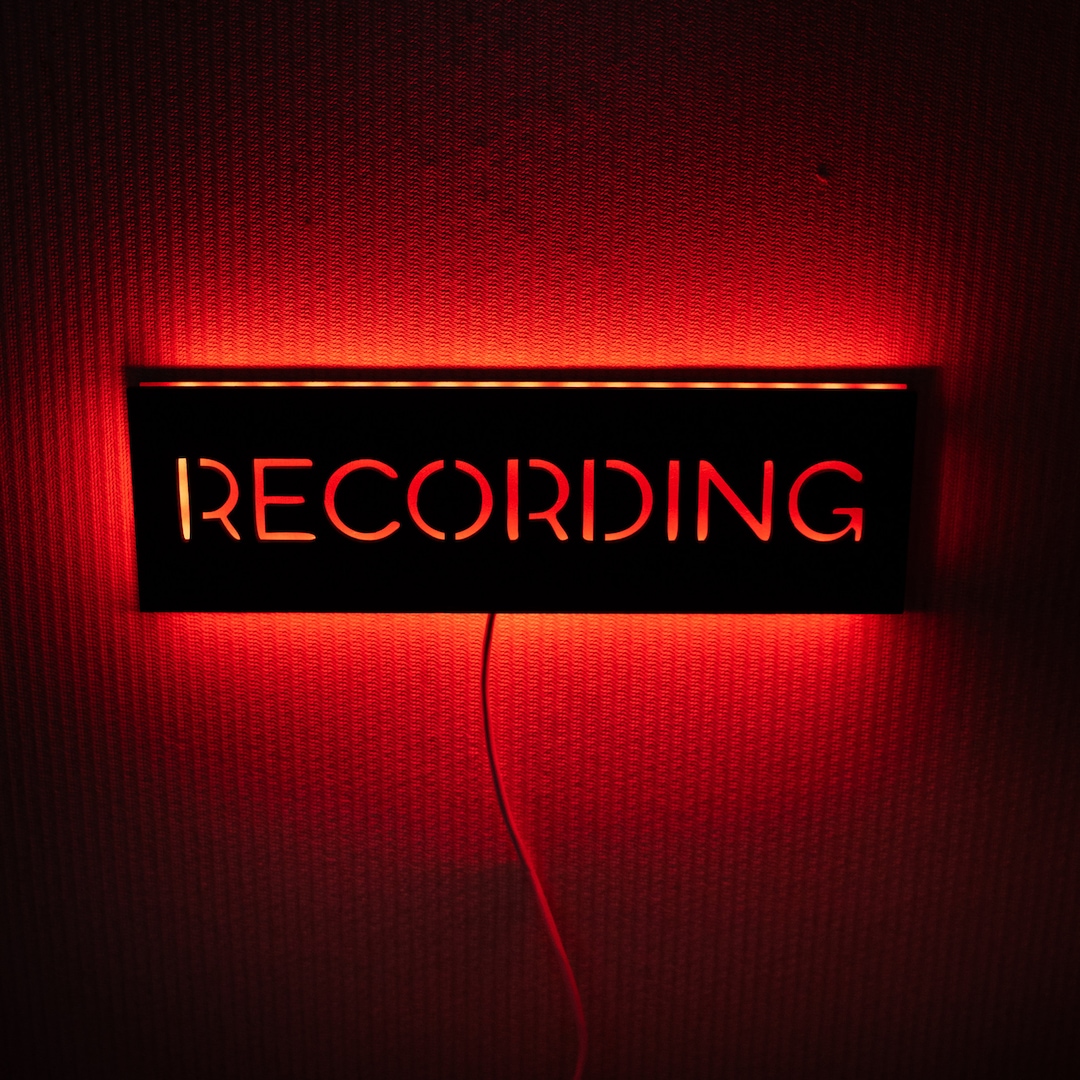 Recording Neon Sign, Recording Led Sign, Recording Light Sign, Studio ...