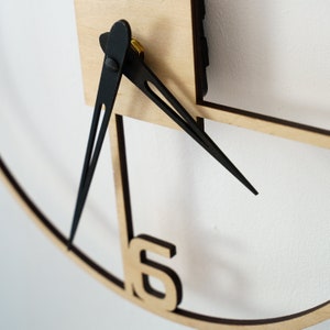 Modern Wall Clock Unique, Minimalist Wall Clock, Oversize Wall Clock ...