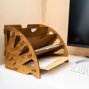 Office File Organizer Wood,office File Holder,file Holder Desk,document ...