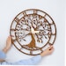 Tree of Life Clock, Tree Wall Clock, Oversized Wall Clock, Wooden Wall ...
