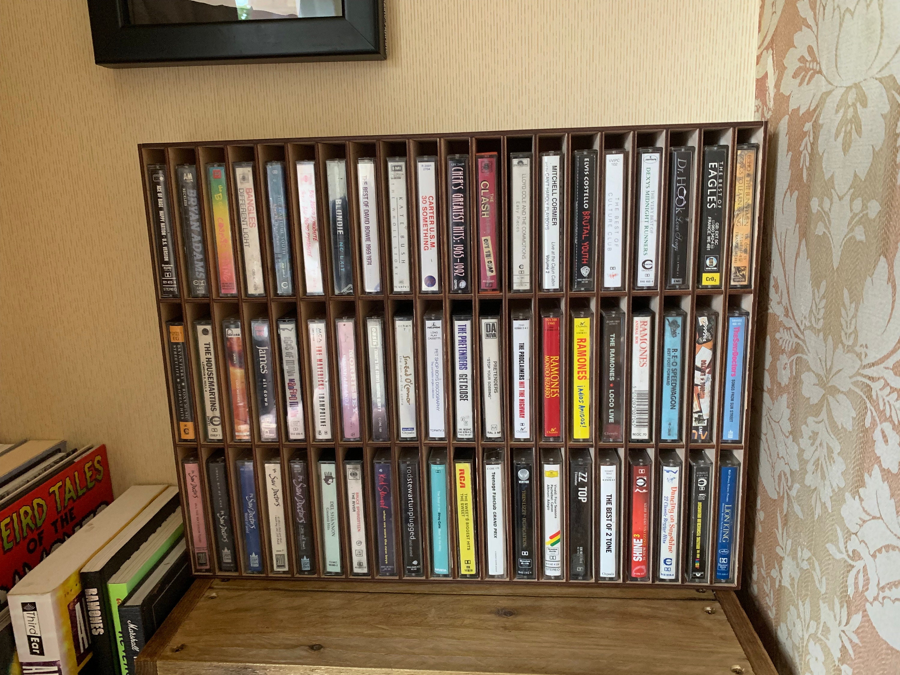 Cassette Tape Display Shelf Cassette Tape Holder Cassette - Etsy