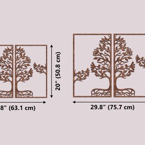 Tree of Life Panel Wood, Wooden Tree Wall Art, Tree Wood Wall Art ...