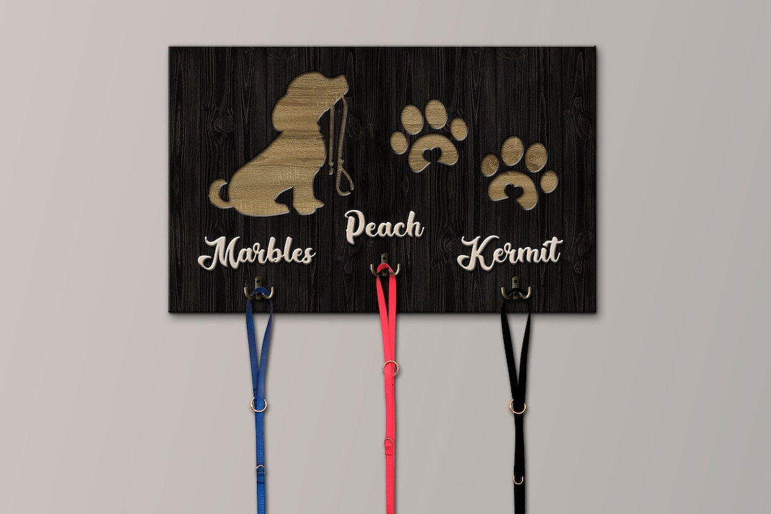 Custom Leash Holder, Leash Hanger, Dog Leash Holder for Wall, Dog Leash ...
