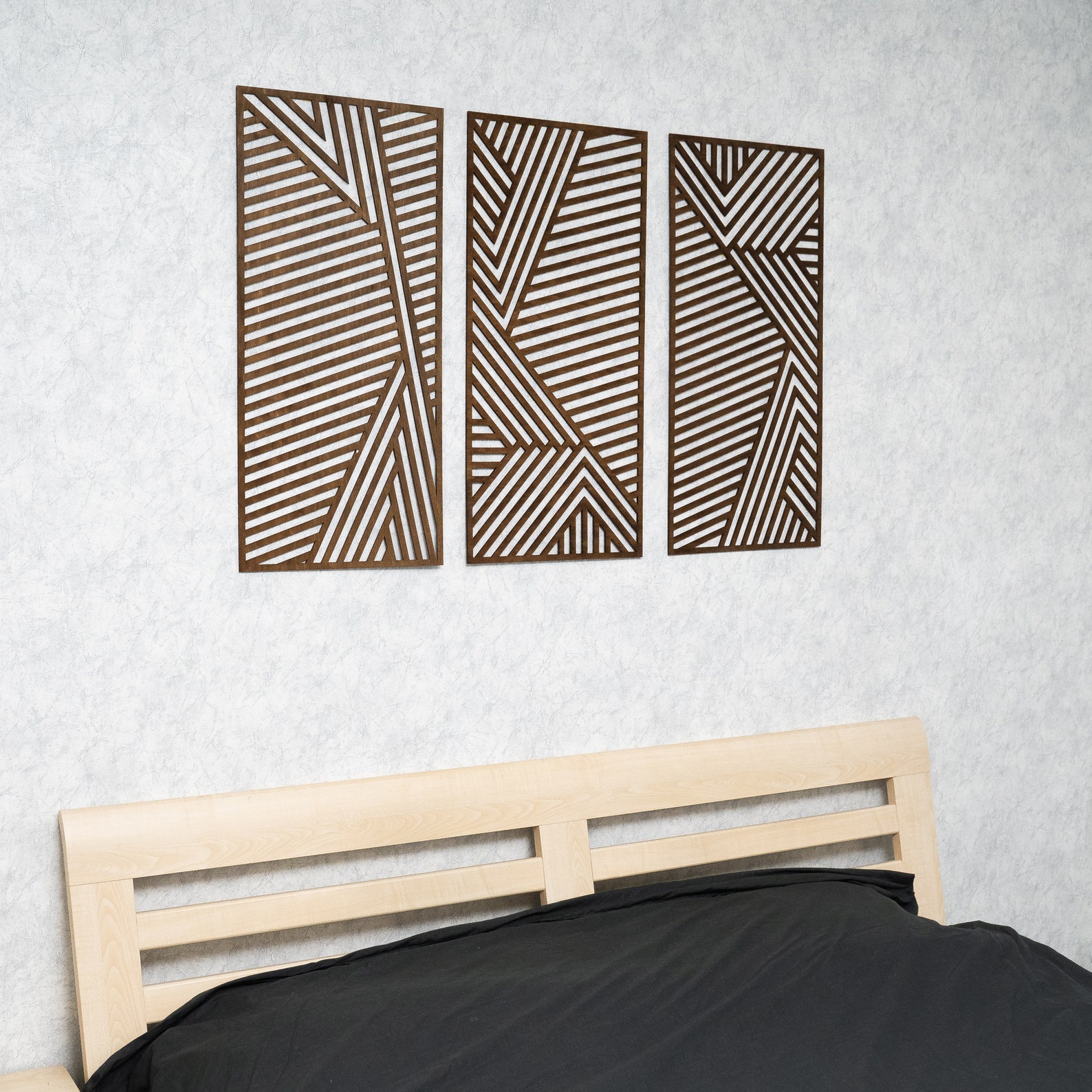Geometric Wall Art Wood Geometric Wall Décor Abstract Wall - Etsy