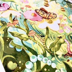 A4 Insect Forest Print, Magical Insect Print, Illustration - Etsy