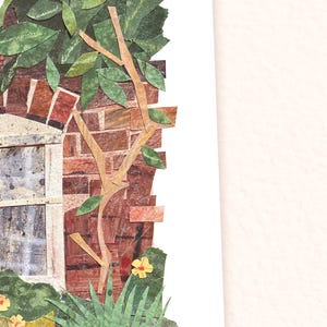 A5 Window Collage Print, Cute Collaged Window Art - Etsy