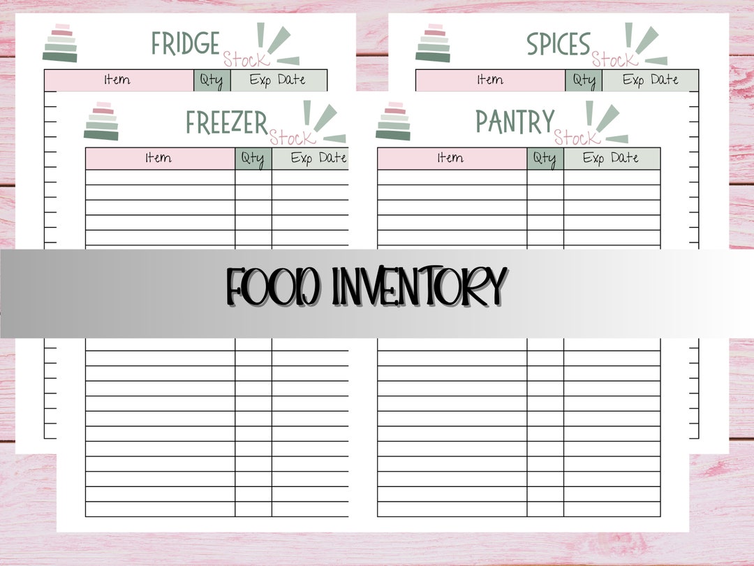 Pantry Tracker, Kitchen Inventory, Kitchen Inventory Management, Pantry ...