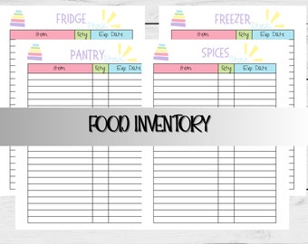 Kitchen Inventory, Pantry Tracker, Kitchen Inventory Management, Pantry ...