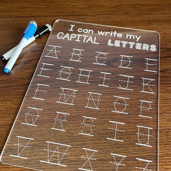 Acrylic Writing Alphabet - Etsy