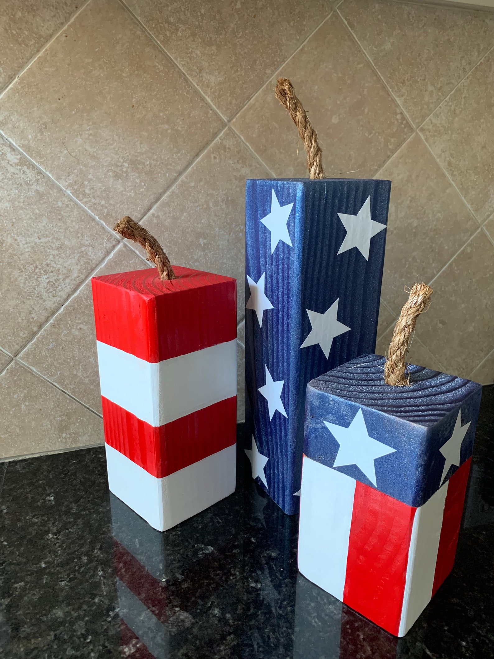 Patriotic Firecrackers Patriotic Decor 4th of July - Etsy