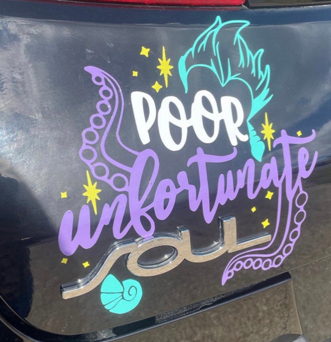 Soul Car Decal Ursula Vinyl Decal Kia Soul Unfortunate - Etsy