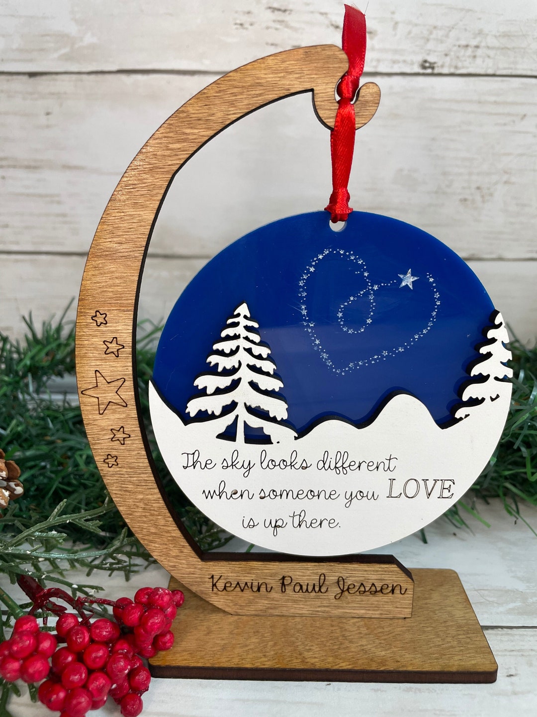 Personalized Remembrance Gift, Memorial Ornament, Lost Loved One Gift ...