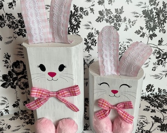 Wooden Bunny Shelf Sitter - Etsy