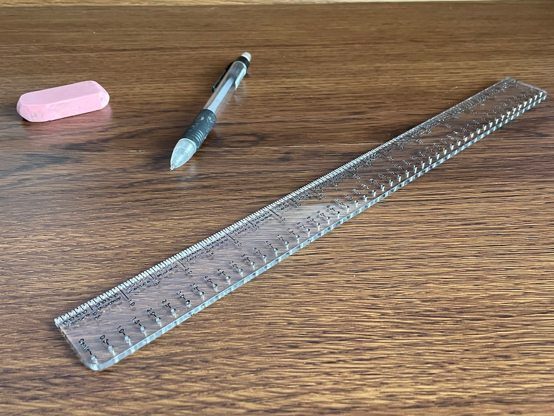 Craft Ruler, Laser Ruler, Decimal Ruler, Engineer Ruler, Circle Maker ...